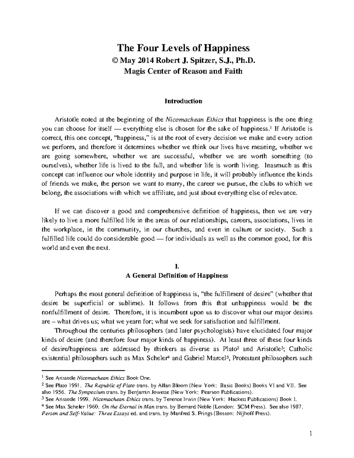 Exploring the Four Levels of Happiness: A Comprehensive Analysis - Studocu