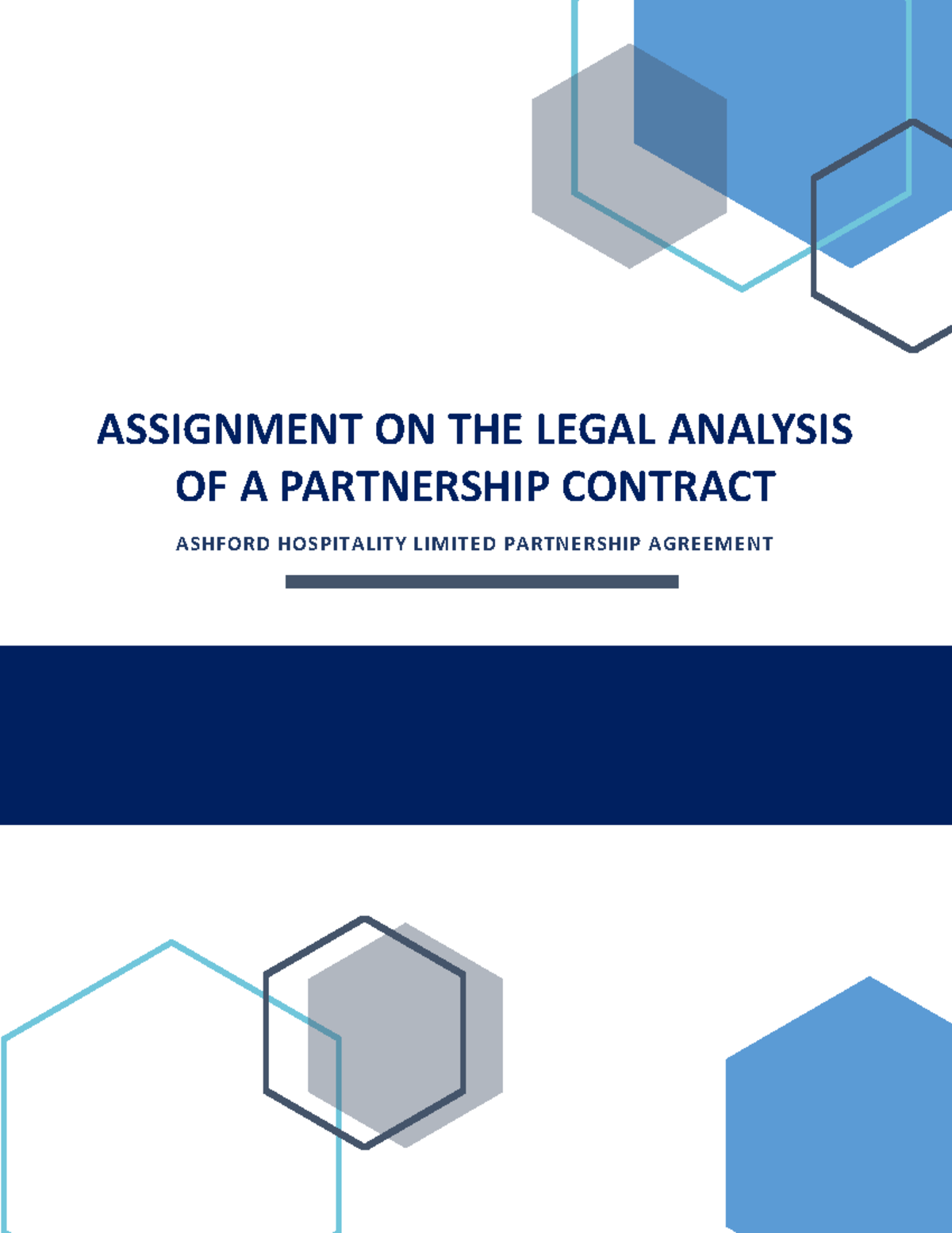 Partnership Contract Example and Flaws - ASSIGNMENT ON THE LEGAL ...