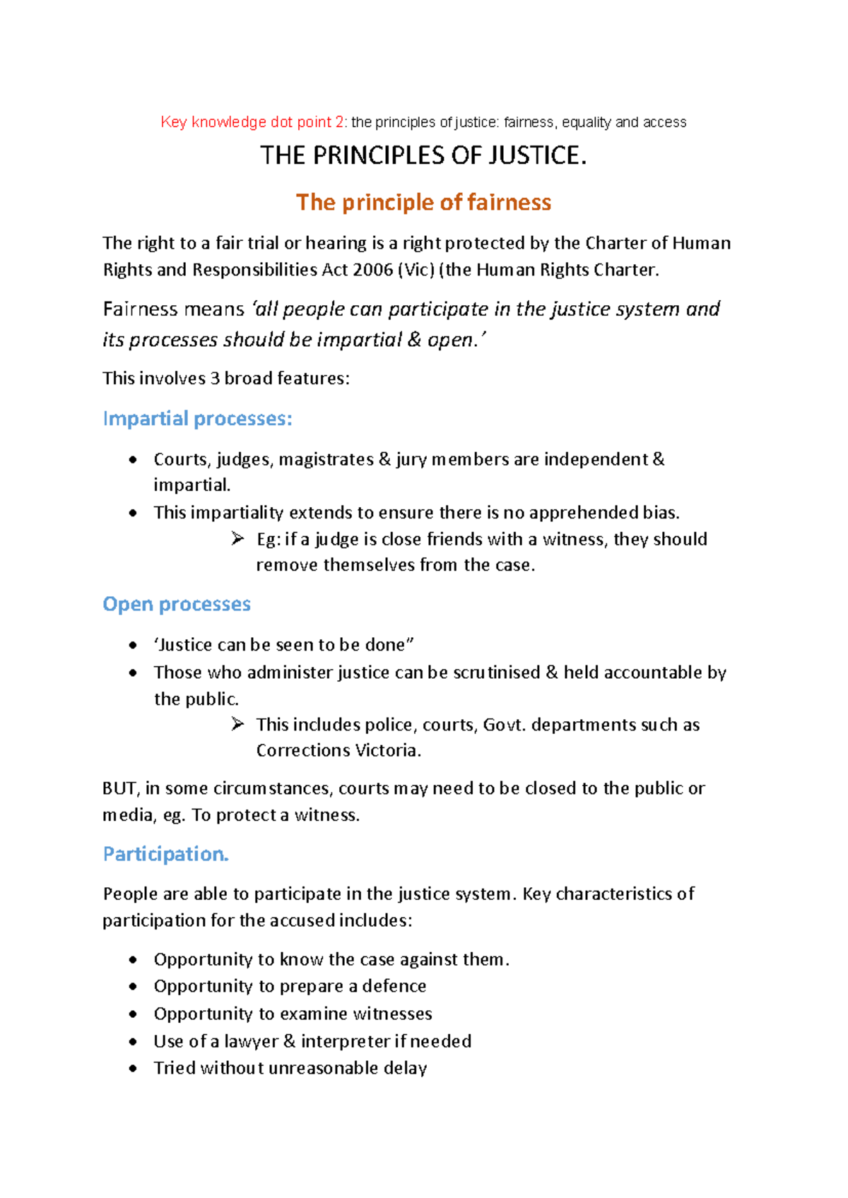 Principles of Justice: Fairness, Equality, and Access Overview (Course ...