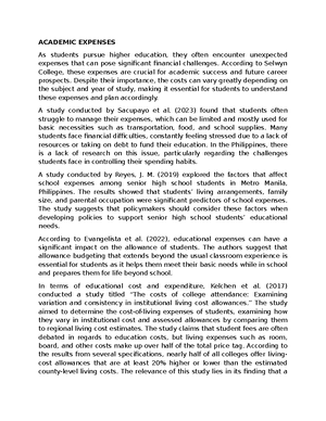 Rrl-sepnding-habits - Lecture and related lit - REVIEW OF RELATED ...