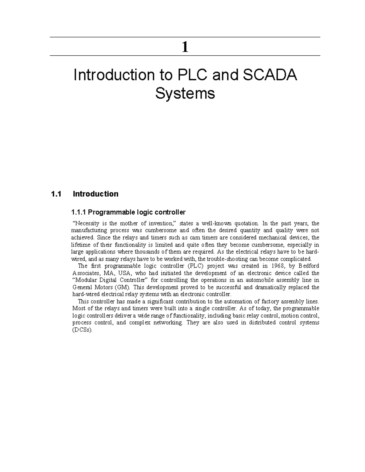 PLC & SCADA Systems: Introduction and Practical Troubleshooting Insights - Studocu