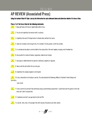 Journalism fill In notes - Vocabulary Scavenger Hunt In our yearbook or ...