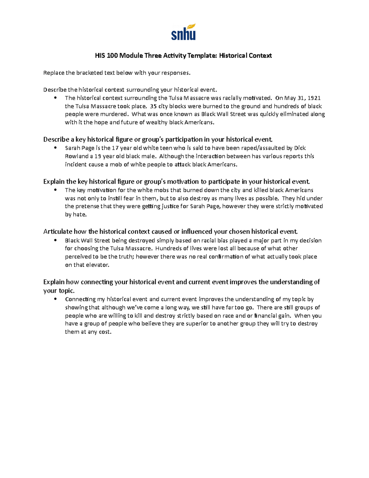 3-1 Activity Examining Historical Context - HIS 100 Module Three ...