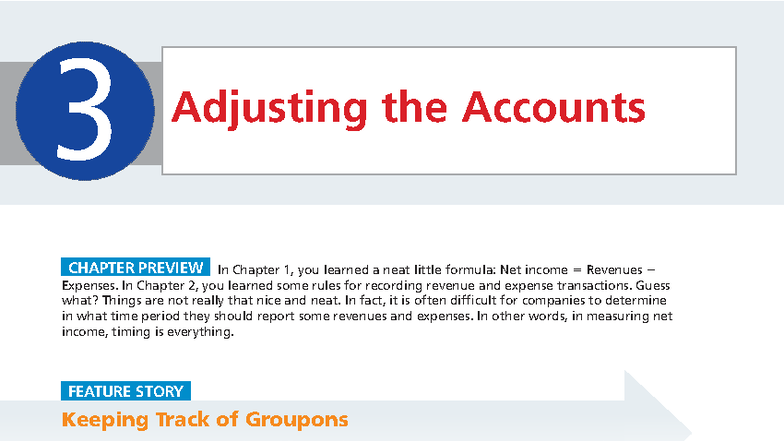 Chapter 3 - Adjusting the Accounts: Understanding Revenue and Expense ...