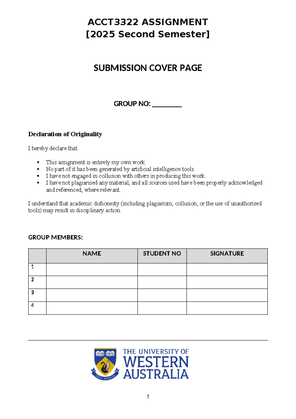 ACCT3322 ASSIGNMENT 2nd SUBMISSION: Audit Analysis & Findings - Studocu