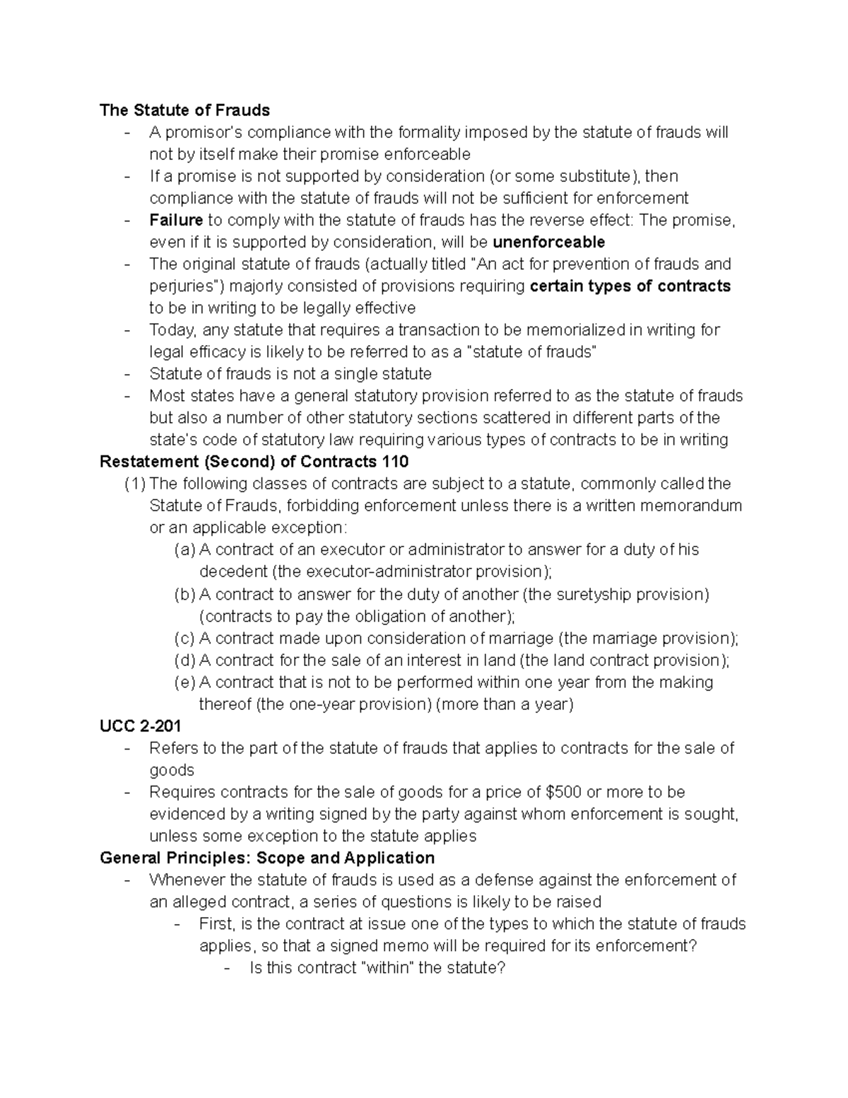 Understanding the Statute of Frauds: Legal Requirements & Case Analysis ...