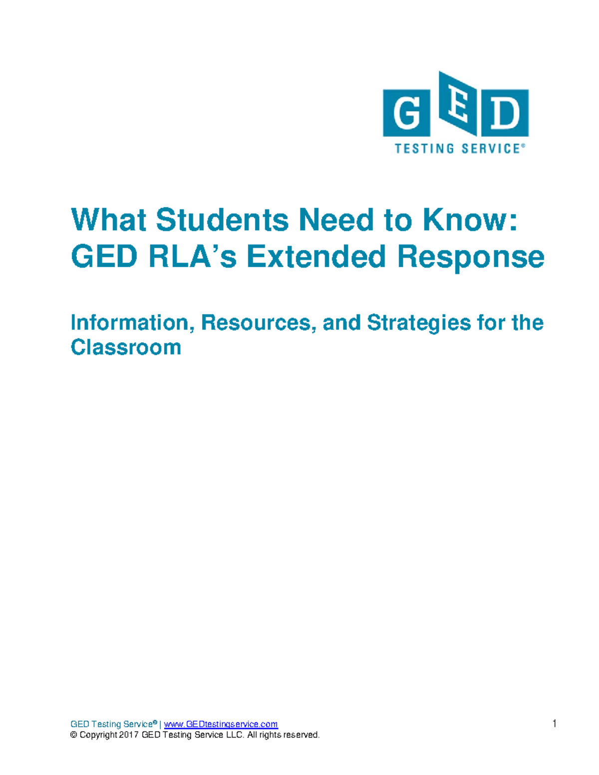 GED RLA Extended Response: Essential Strategies for Student Success ...