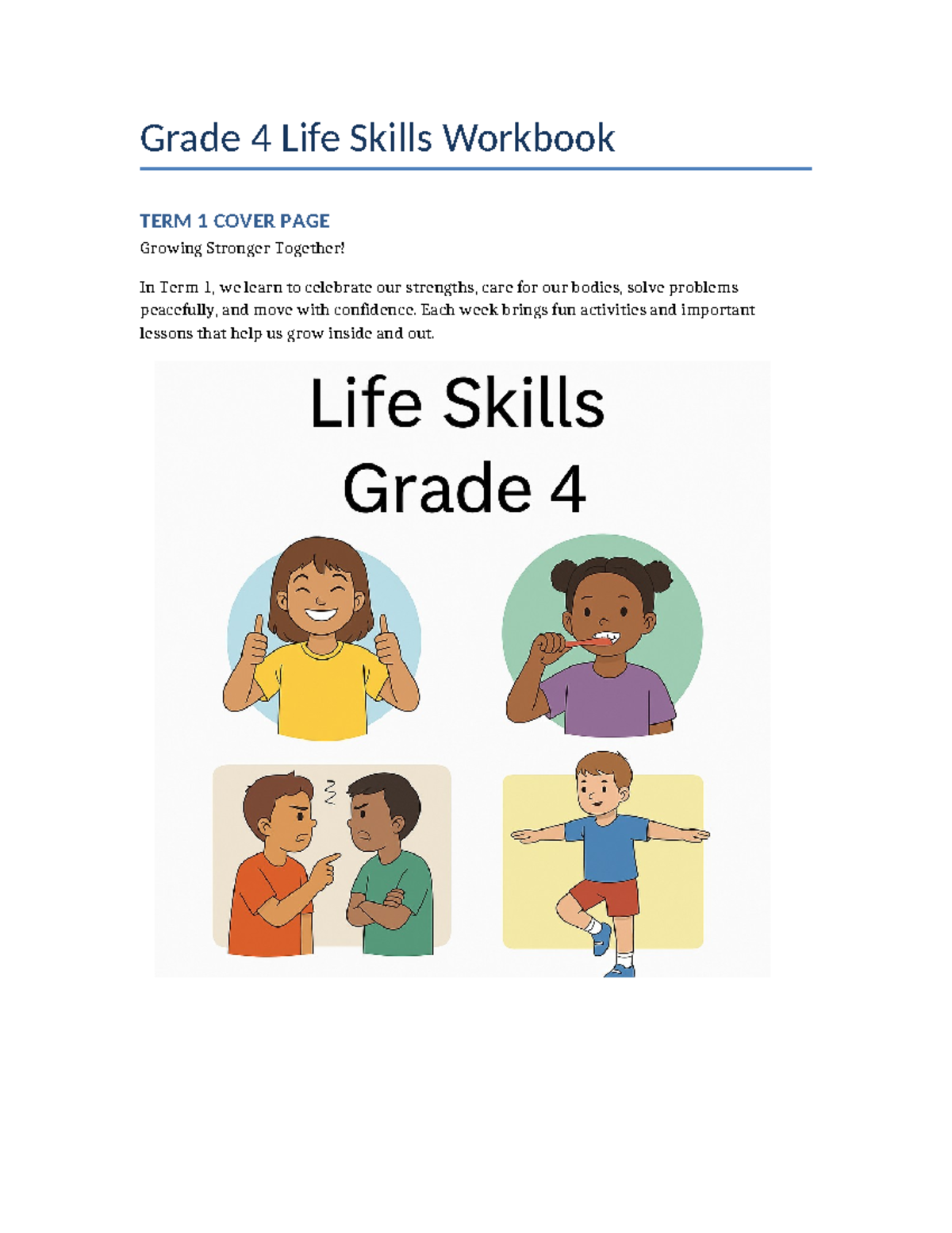 Grade 4 Life Skills Term1 Cover With Image - Grade 4 Life Skills ...