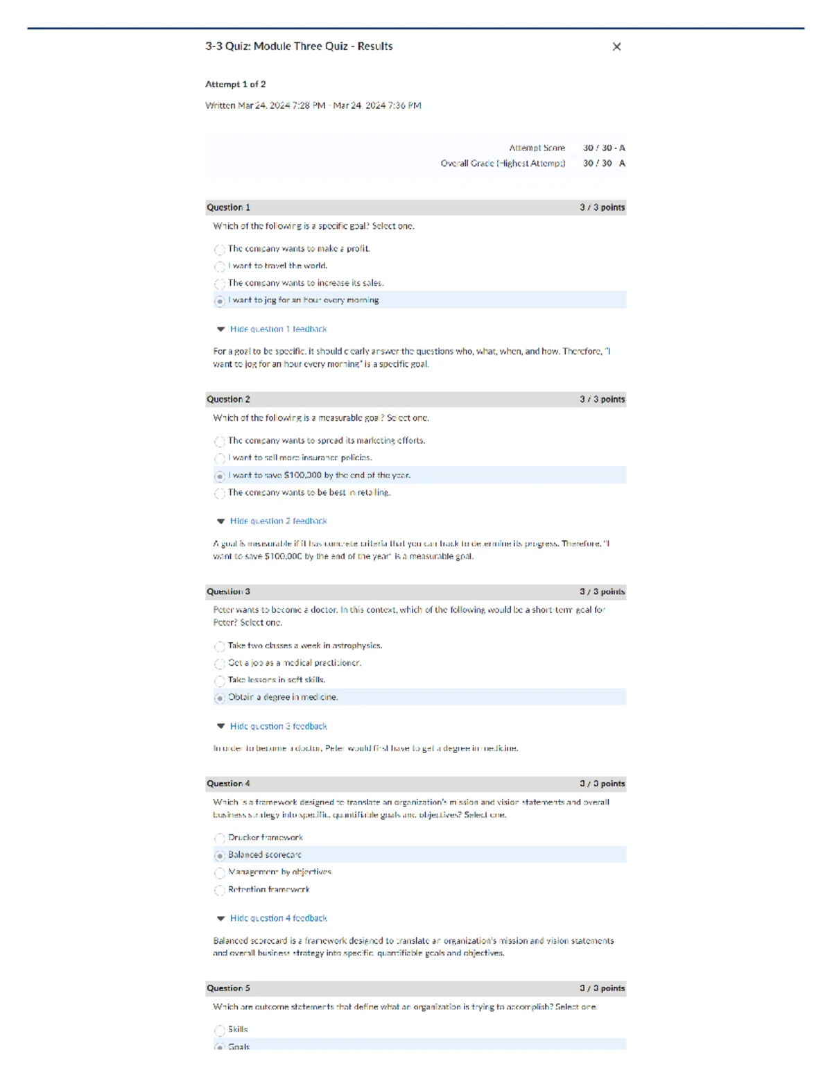 MGT 200 Module 2 Quiz Study Guide - Studocu