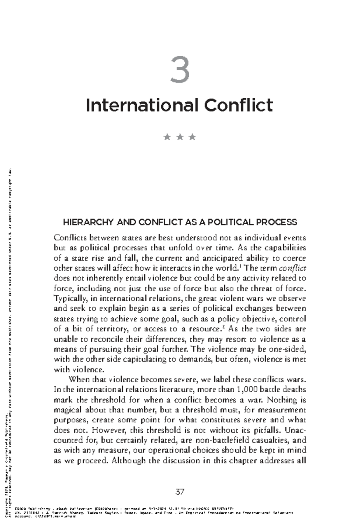 International Conflict: Balancing Power and Geography in IR (POL 101 ...