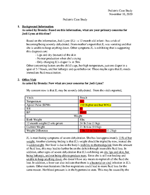 NR603 Week 3 i Human Notes - Patient: Joseph Camella Age: 66 y/o, male ...