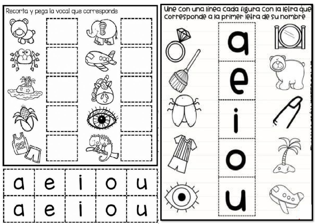Recorta y pega las vocales - M - Informe de Actividades - Studocu