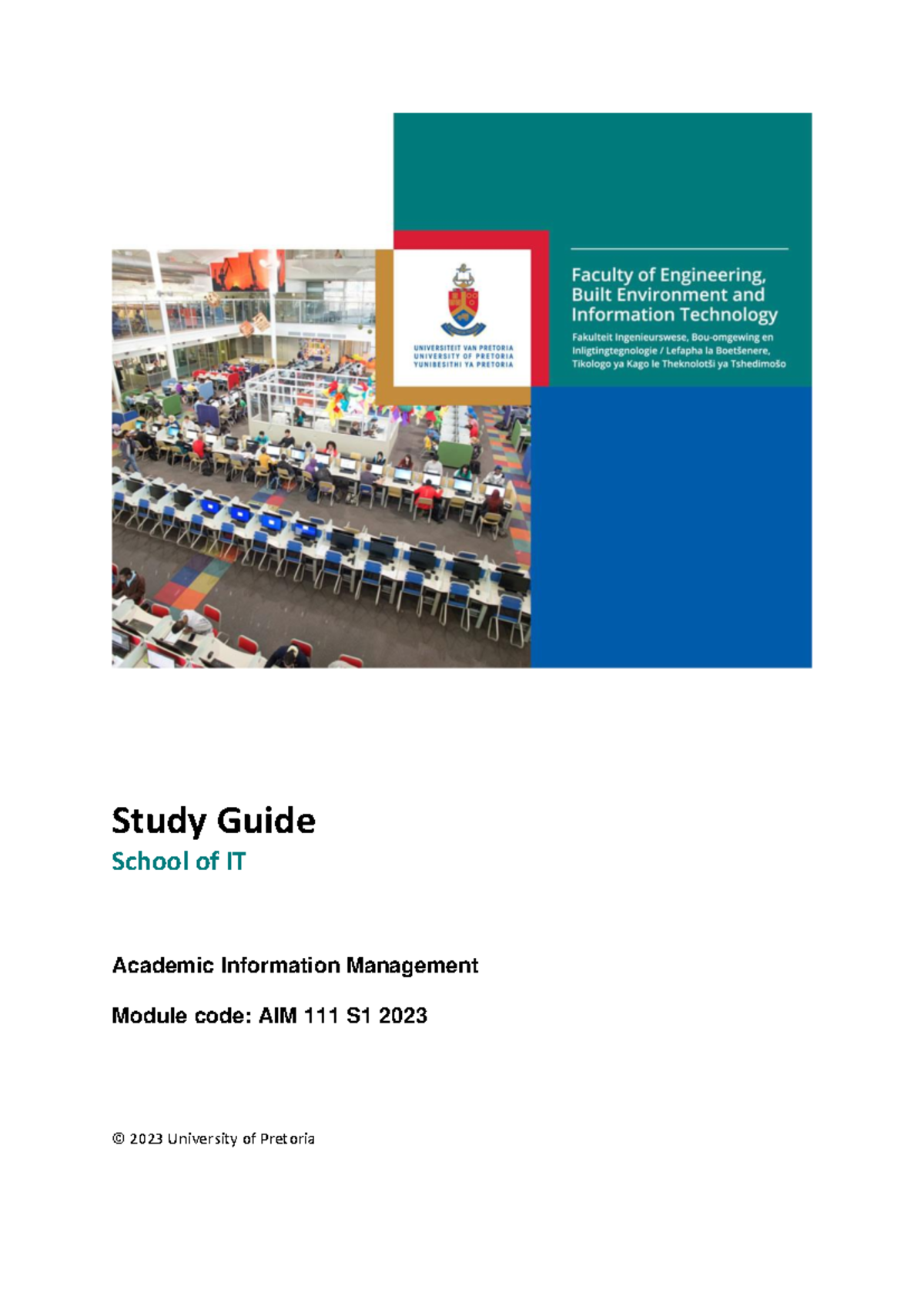 AIM 111 S1 2023 Comprehensive Study Guide for Academic Success - Studocu