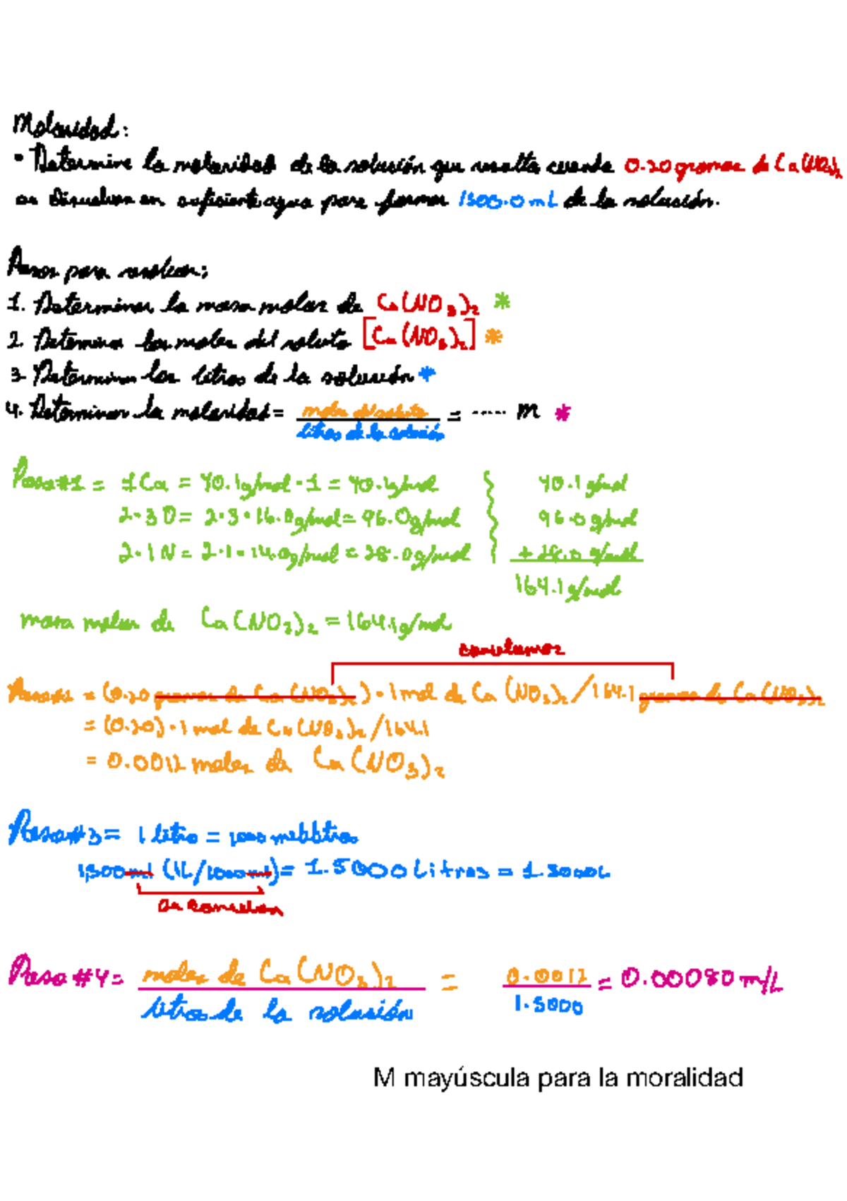 Química Parcial 6 - Cálculo de Molovidad y Masa Molar - Studocu