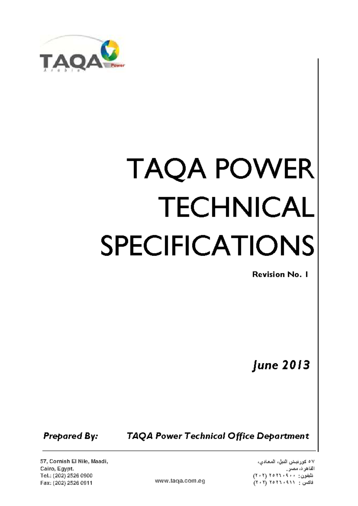 TAQA Power Technical Specifications (Rev. 1) - 500 KVA Transformers Guide - Studocu