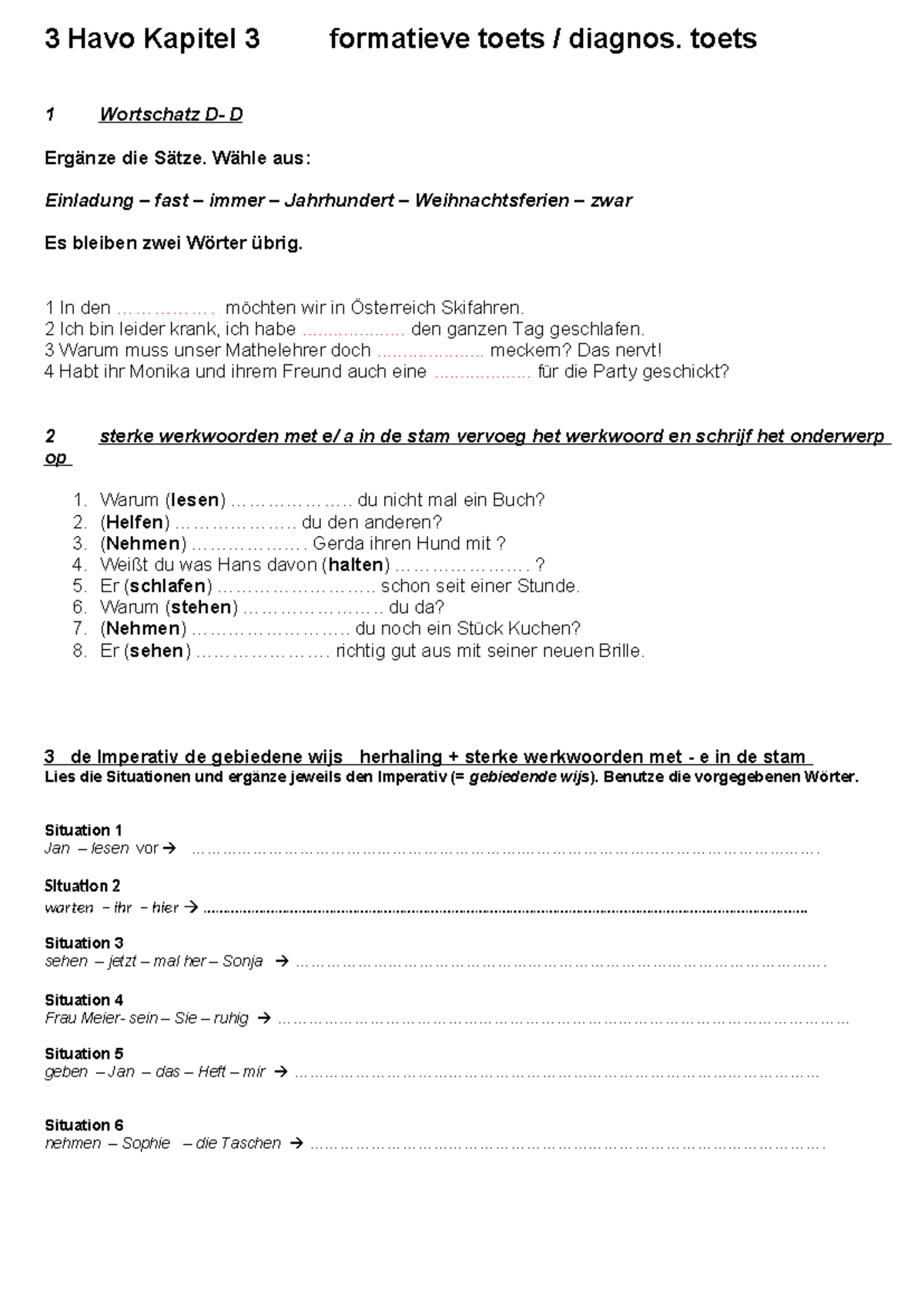 3 Havo Kapitel 3 Formatieve Toets: Antwoorden en Uitleg - Studeersnel