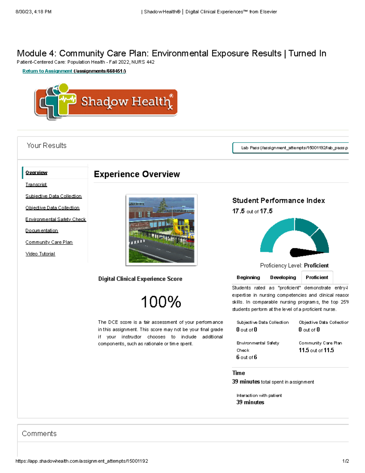 NURS 442 Final Exam: Community Care Plan on Environmental Exposure ...