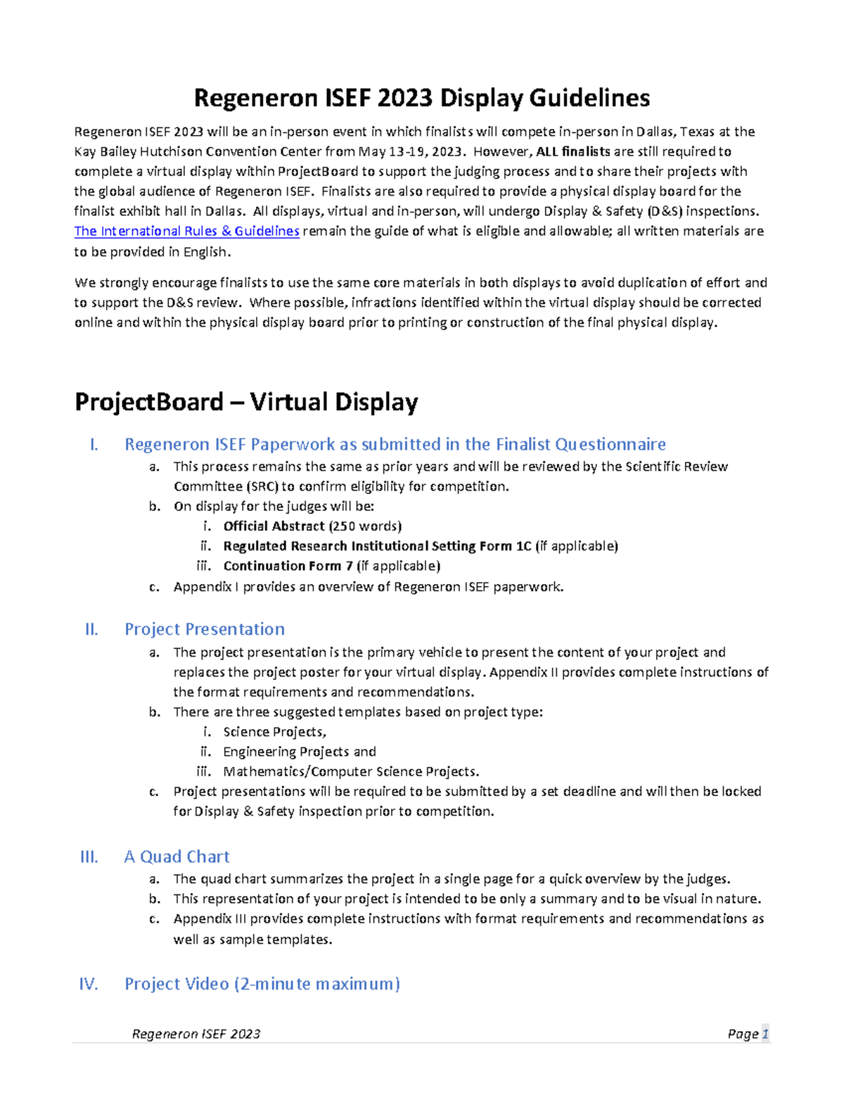 Project-Material-Guidelines - Regeneron ISEF 2023 Display Guidelines ...