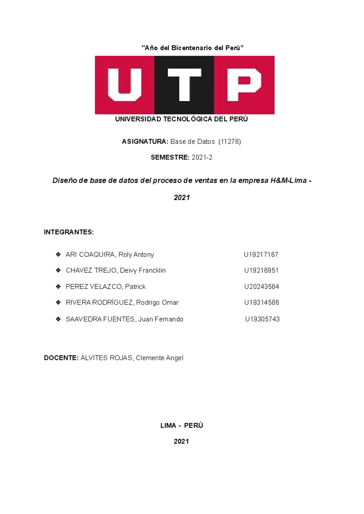 BD PC2: Diagrama y Scripts DDL para Creación de Base de Datos - Studocu