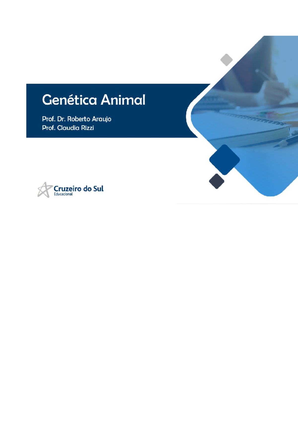 Genética animal 250222 105548 - Genética Animal Prof. Dr. Roberto ...