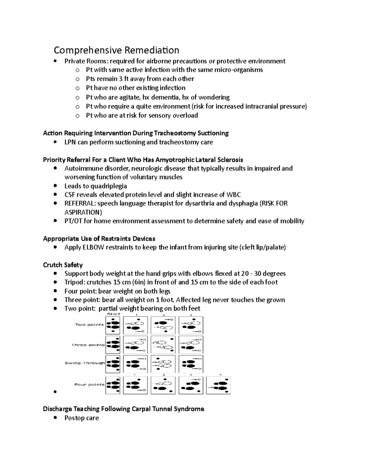 Comprehensive Remediation - Affected leg never touches the grown Two ...