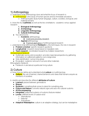 Anthropology unit 2 - ANTH unit 2 lecture notes - Modern Synthesis of ...