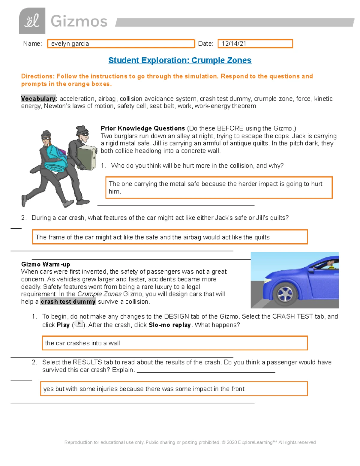 Copy of Gizmo Kepler's Laws - Garcia, Evelyn - Name: Date: 4/ Student ...