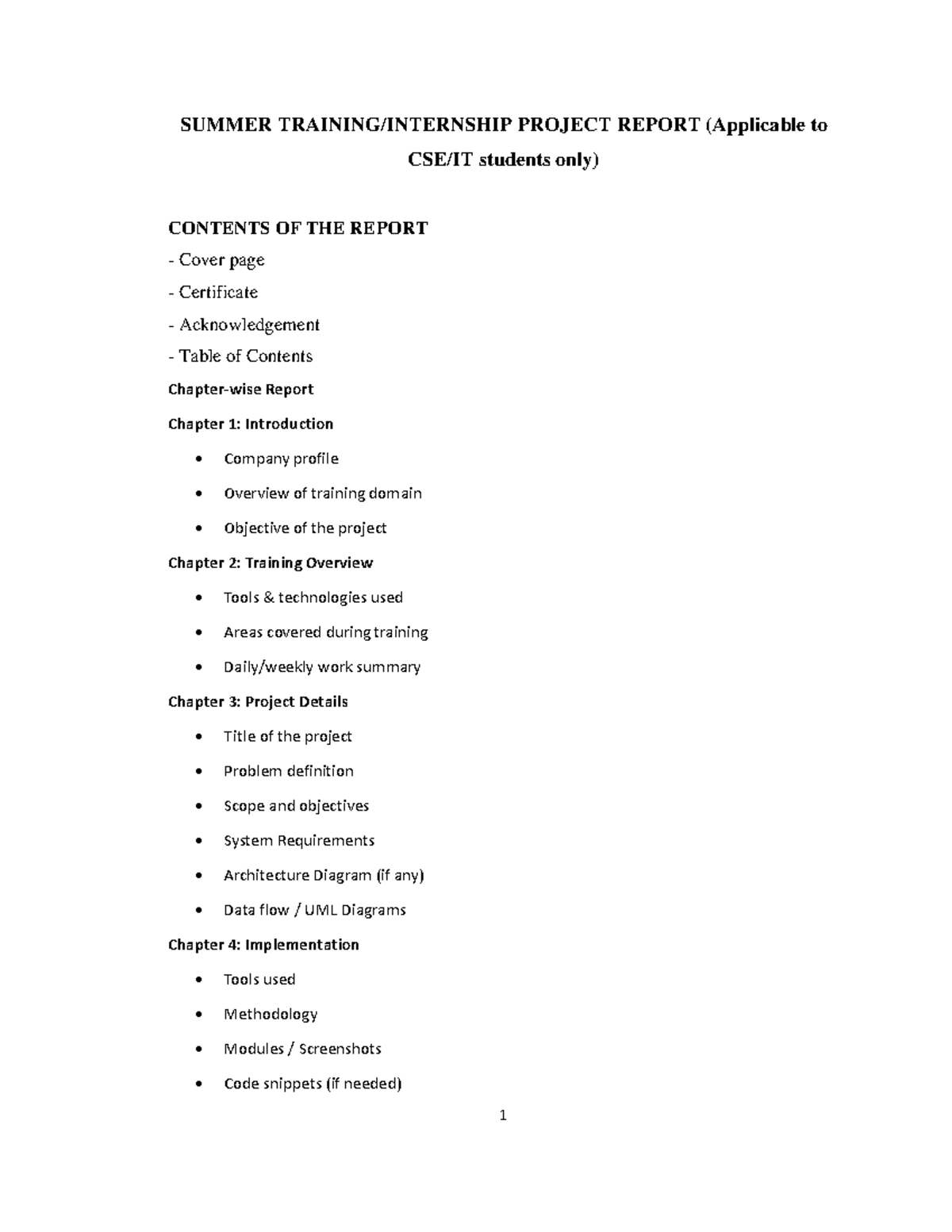 CSE343 Summer Project Report Format for 2025 Term - Studocu