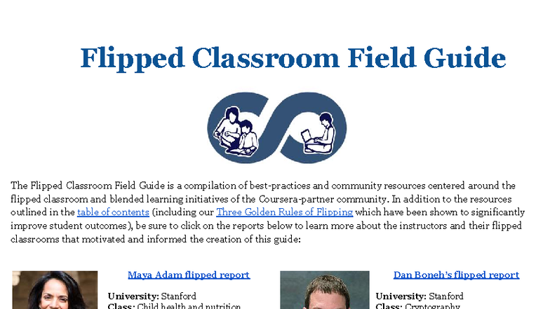 Flipped Classroom Field Guide: Strategies for Engaging Learning - Studocu