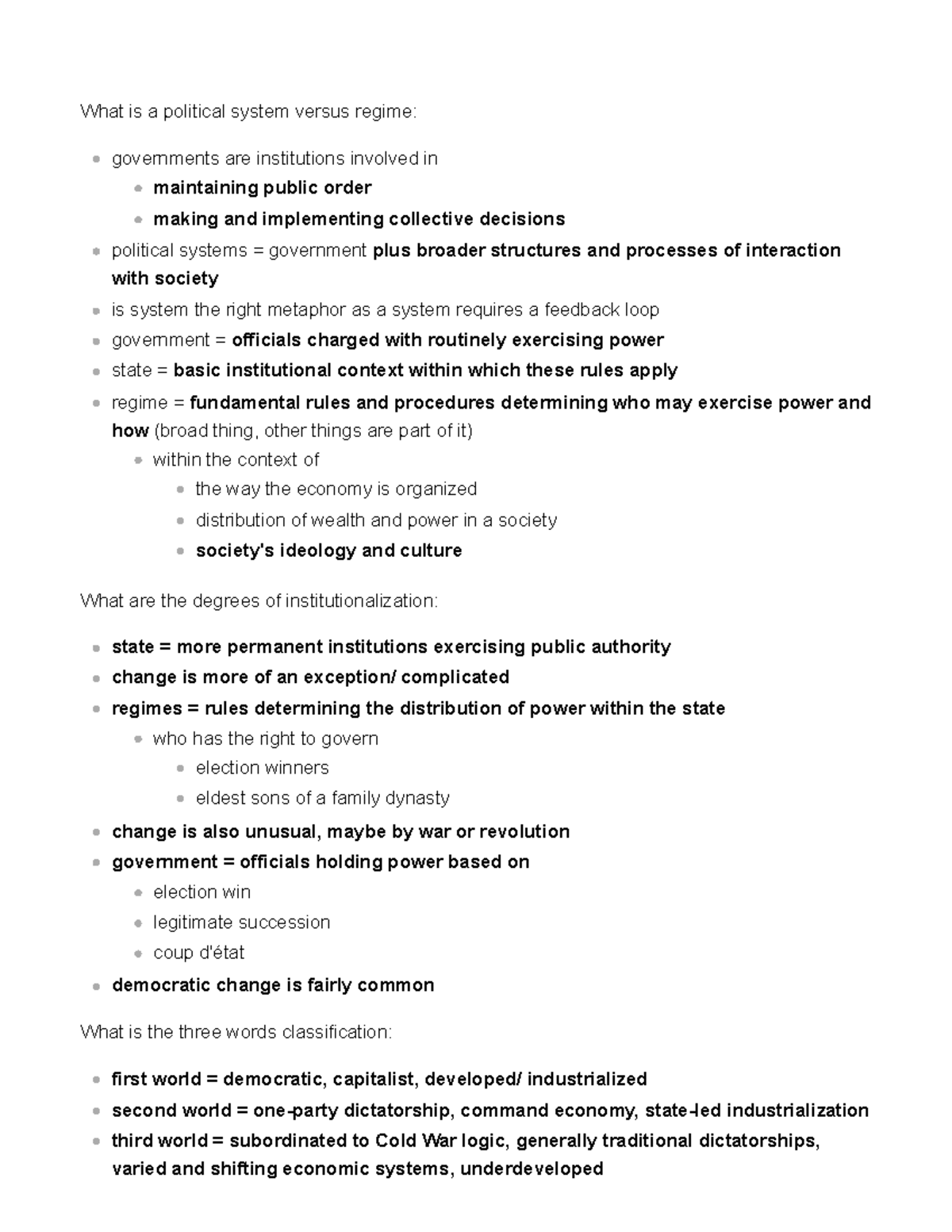 8. Regimes, Constitutions, and Law: Understanding Political Systems ...