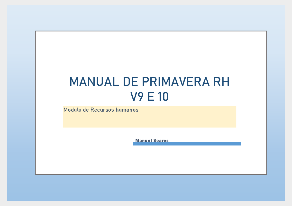 Manual Prático de Primavera RH V9-10: Recursos Humanos e Configurações ...