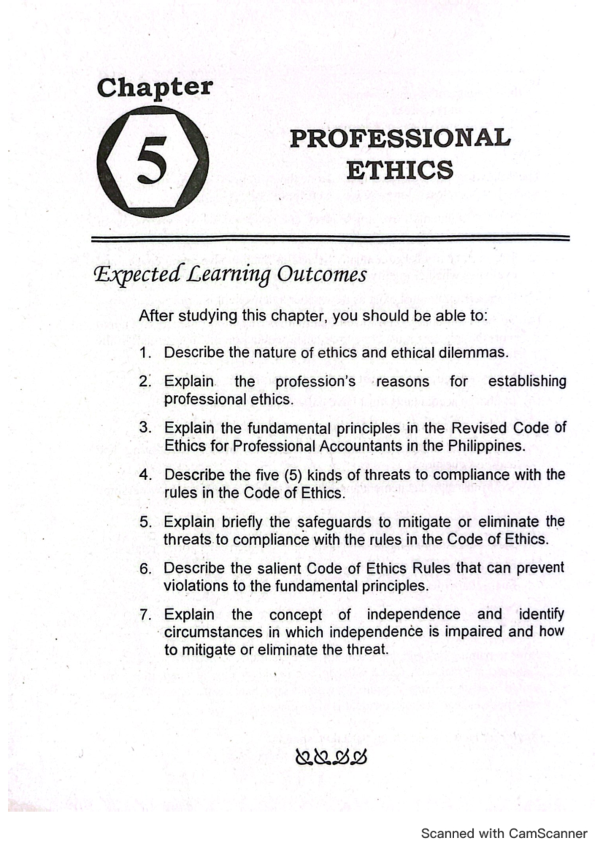 Audit Theory CH 5: Professional Ethics - Key Concepts & Learning Outcomes - Studocu