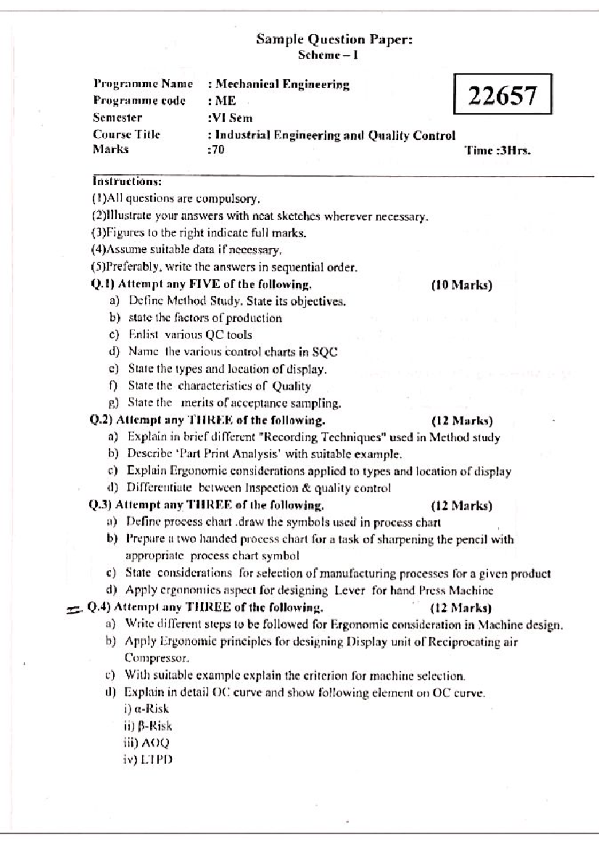 IEQ Sample Paper - Important to practice exam important notes for - MBA ...