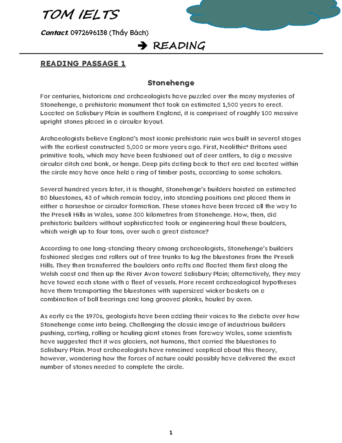 Cam 18 IELTS Reading Passage Analysis and Insights - Studocu