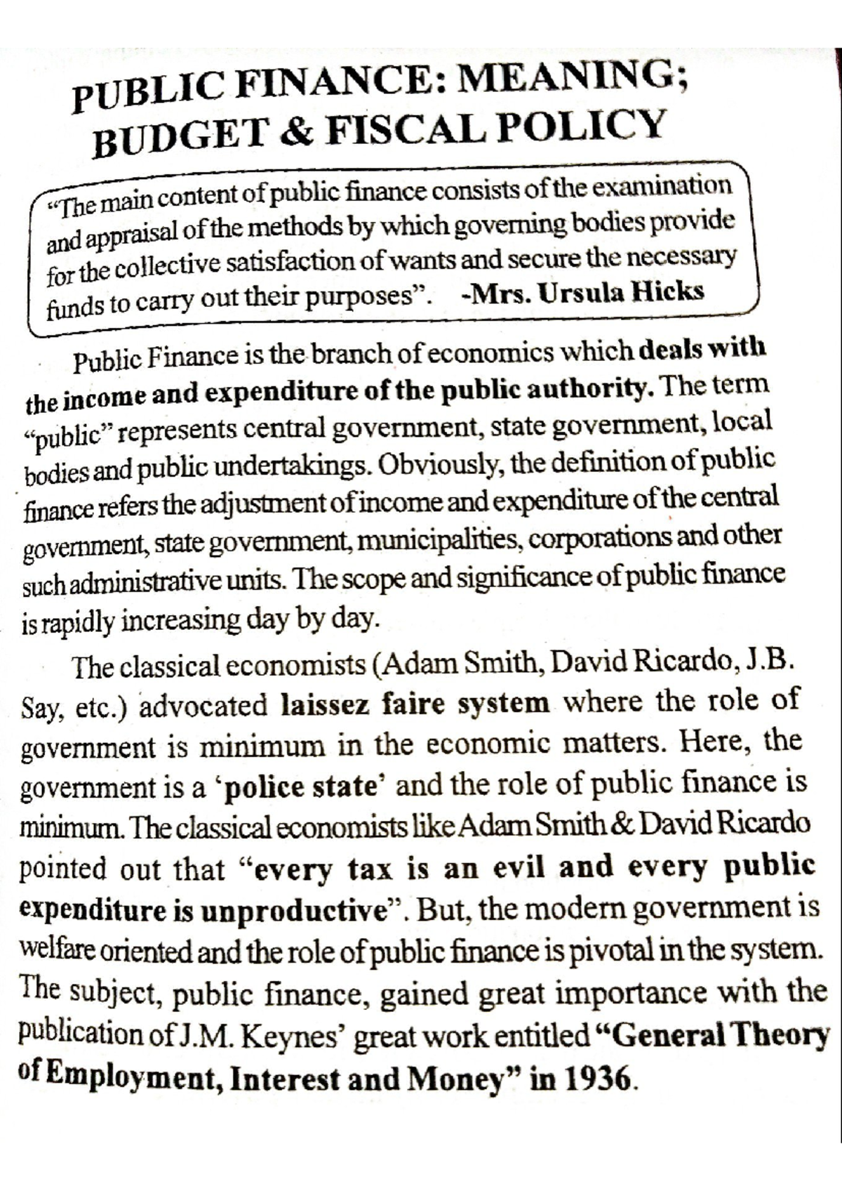 Public Finance: Definition, Meaning, and Key Conclusions Explained ...