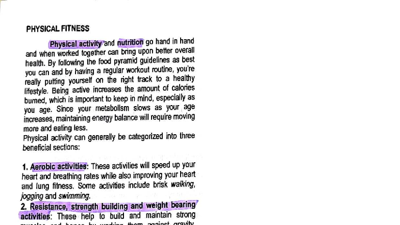 PHYSICAL FITNESS: Key Components for a Healthy Lifestyle - Studocu