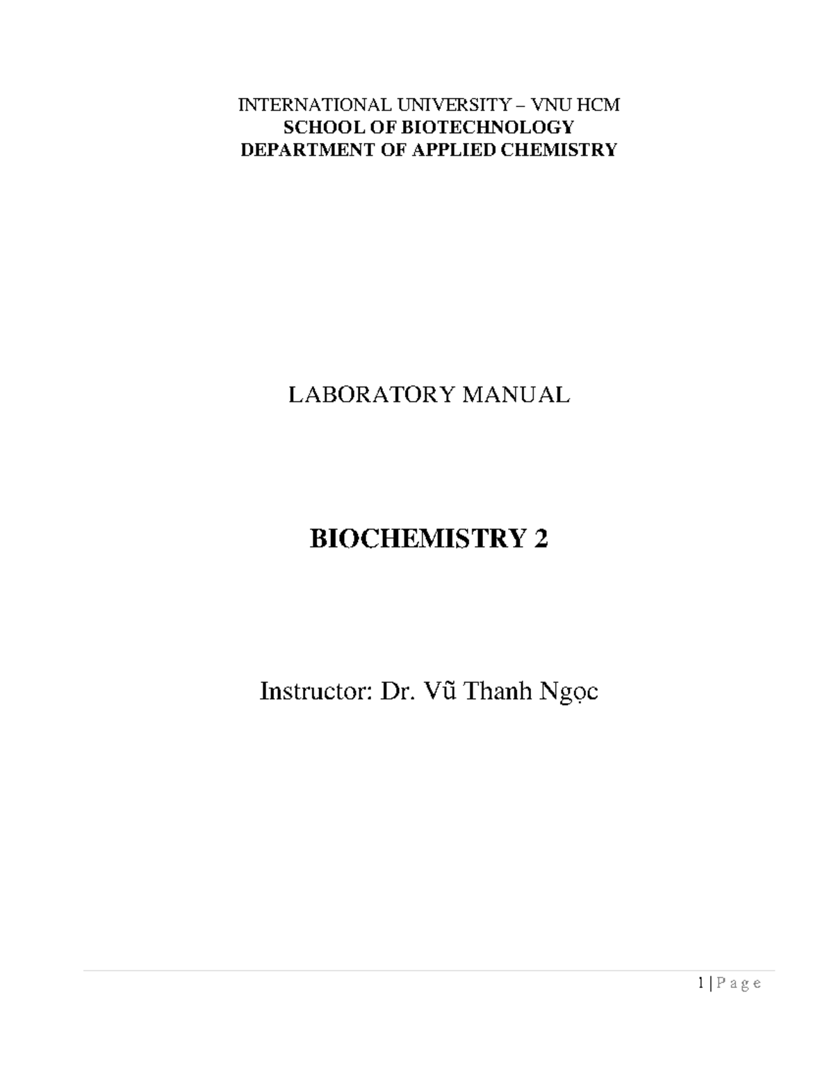 BC2-Lab-Manual: Biochemistry 2 Laboratory Techniques and Procedures ...