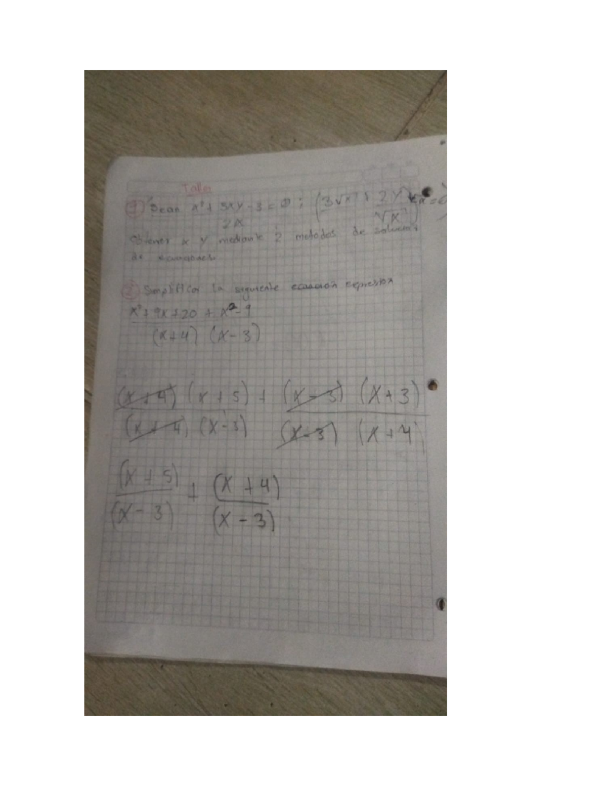 Taller 20 nov matematicas basicas - Planeamiento de ecuaciones - P ...