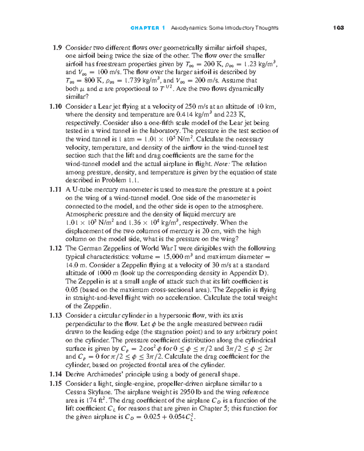 Aerodynamics Lecture 5: Fundamental Concepts and Equations - Studocu