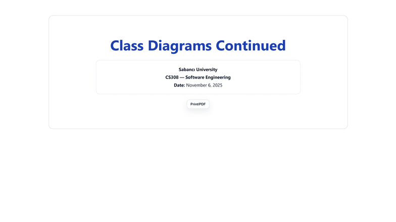 CS308 Final Exam: Class Diagrams and OCL in Software Engineering - Studocu