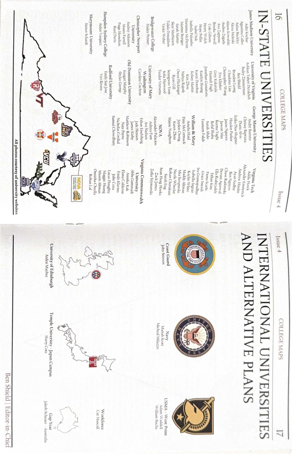 Virginia College Map Spread: International Universities Overview - Studocu