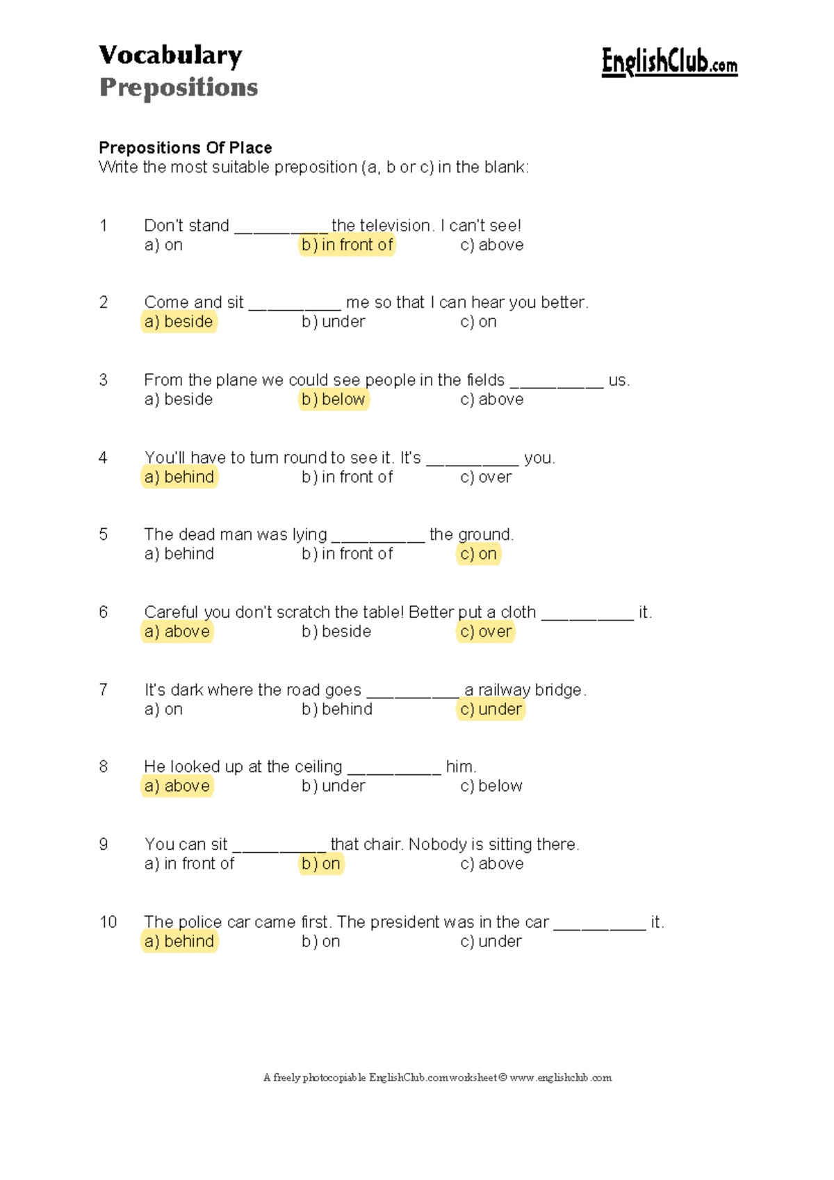 EC vocabulary-prepositions-of-place - EnglishClub A freely ...