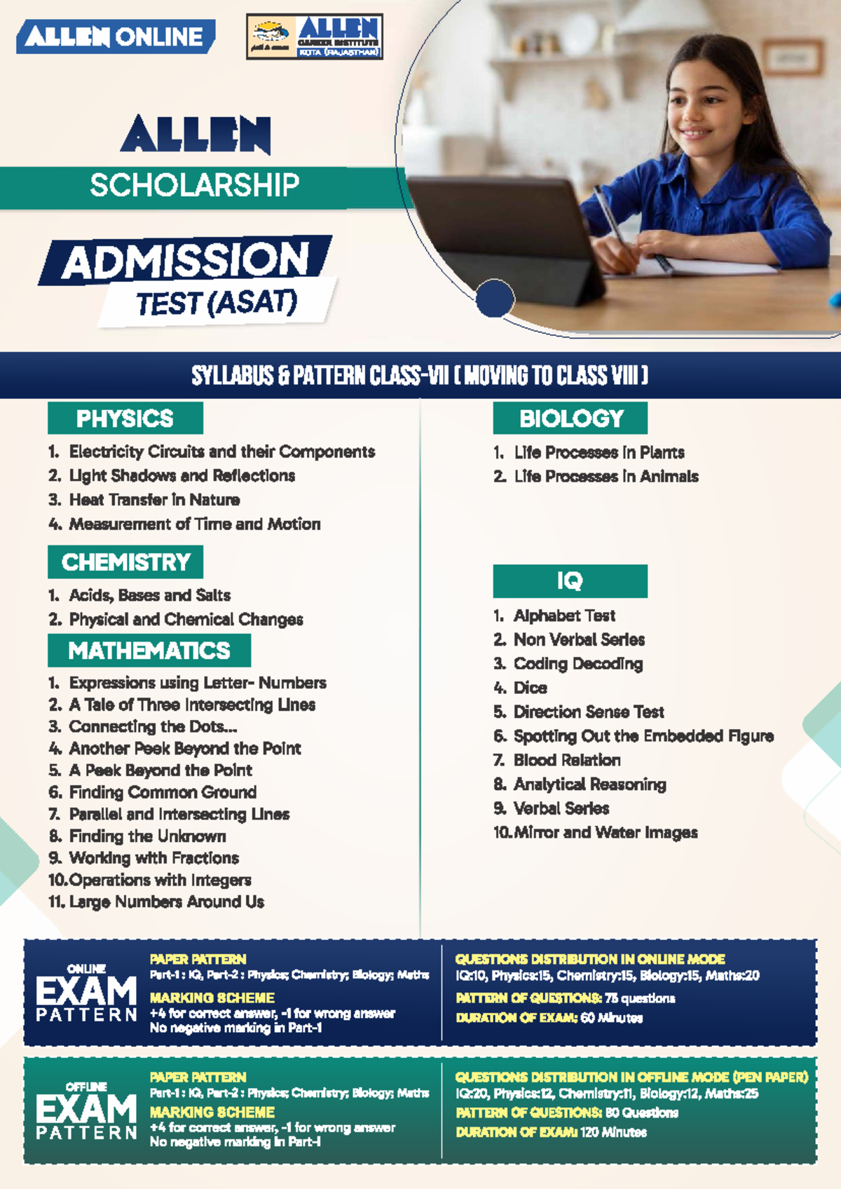 Class 8 Syllabus for ASAT - ALLEN Career Institute - Studocu
