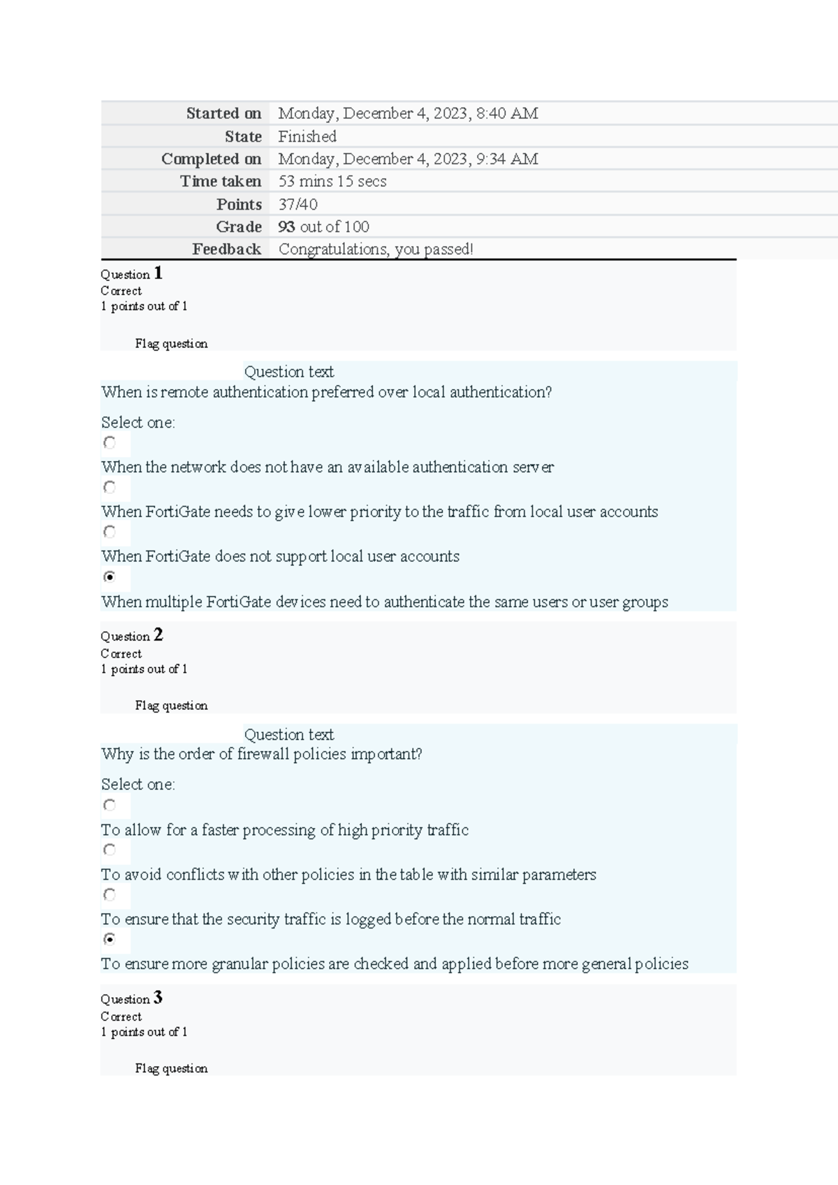 FCA Exam Answers and Insights - December 2023 Review - Studocu