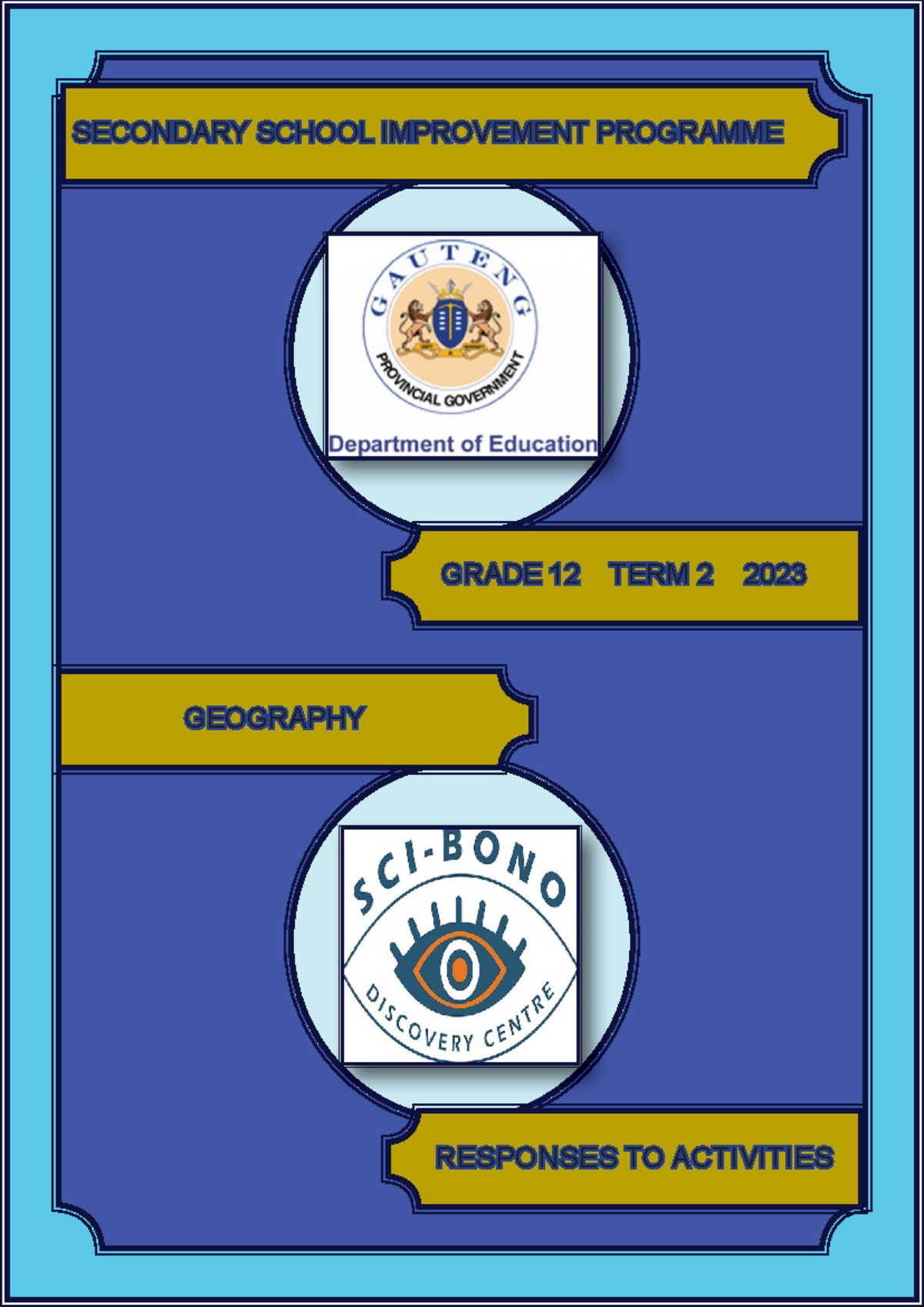 Grade 12 Geography Term 2 2023: Responses to Geomorphology Activities ...