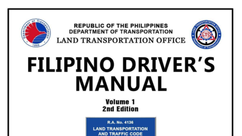 LTO Road Safety Manual: 2nd Edition (FDM-Vol.-1) - Studocu