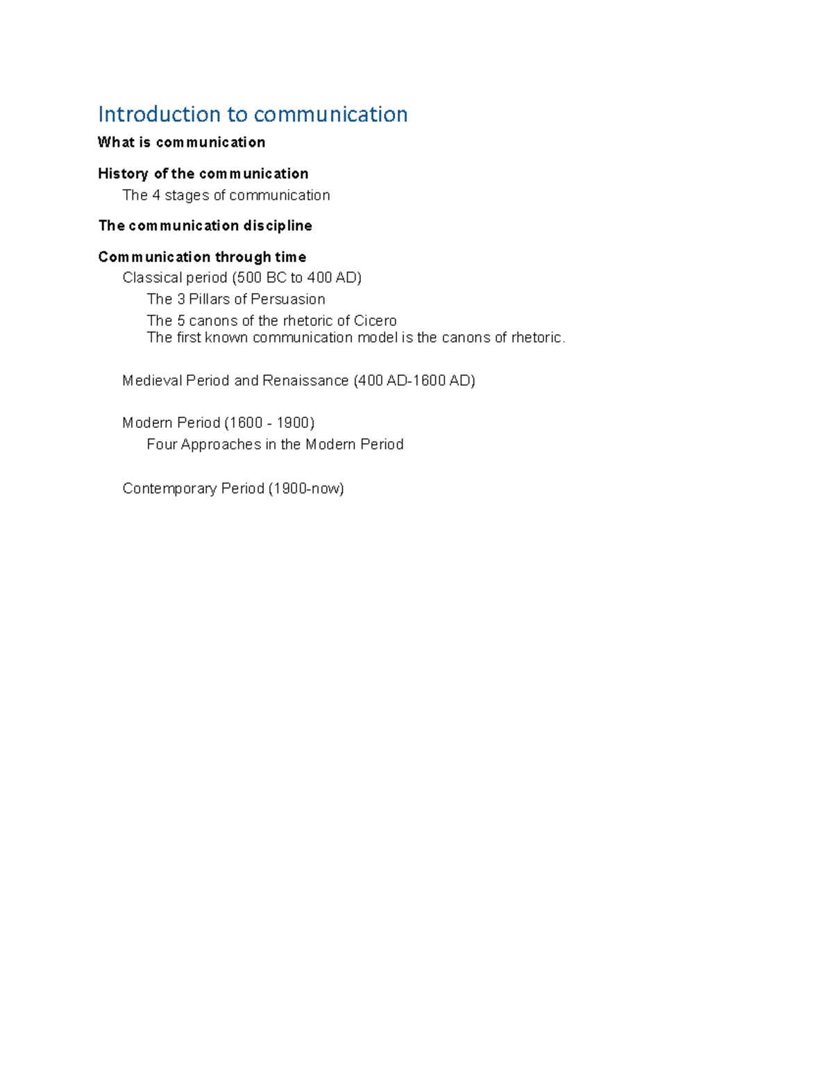 Chapter 1 Introduction to communication book summary - Introduction to ...