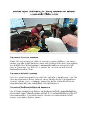 Lathalain Example - Summary Journalism - Filipino 11 - Studocu