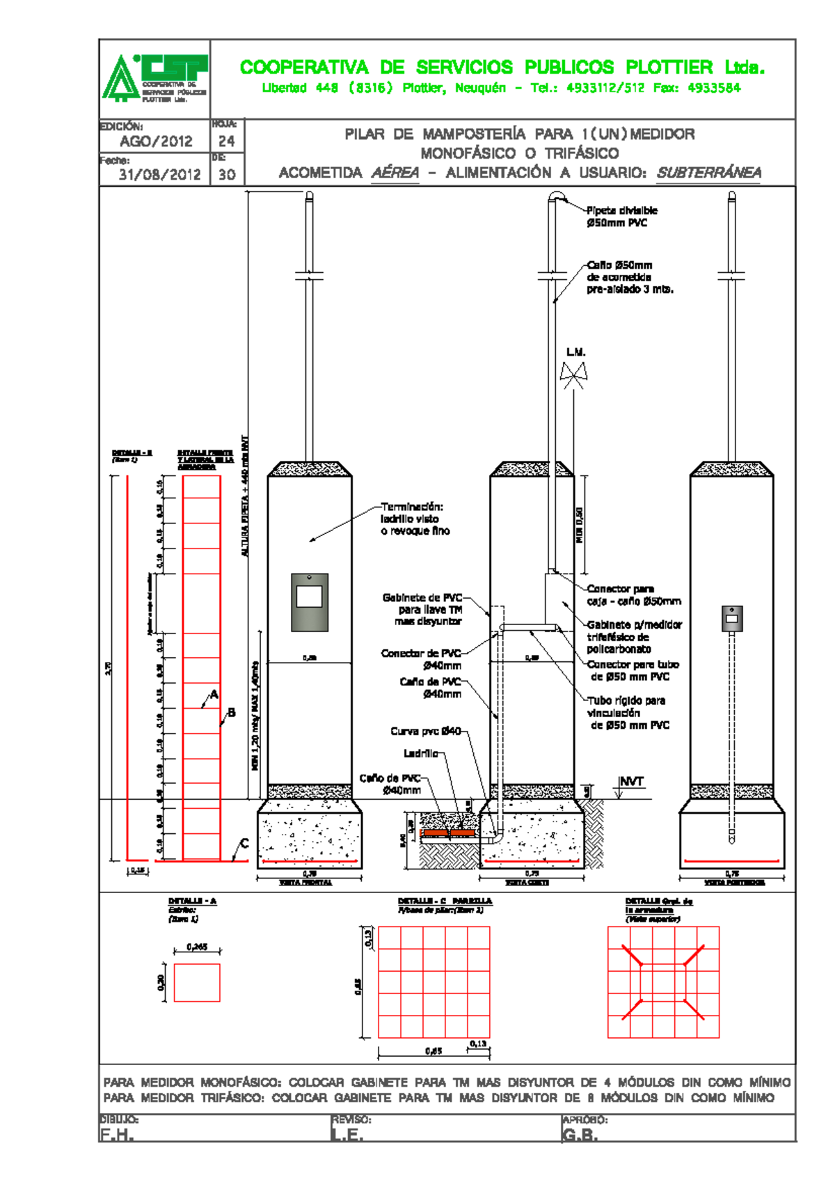 Pilar-simple-monofásico-o-trifásico-Aéreo Subterráneo - Materializacion ...