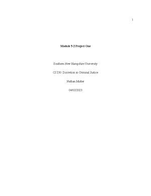 CJ 230 6-1 Practice Activity - CJ 230 Module Six Practice Activity ...